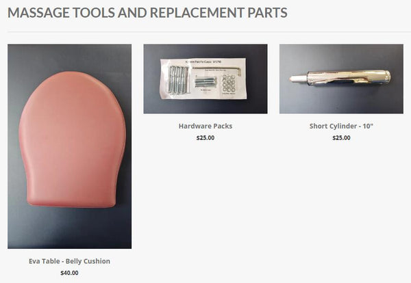 Looking for Replacement Parts? – Master Massage Equipments